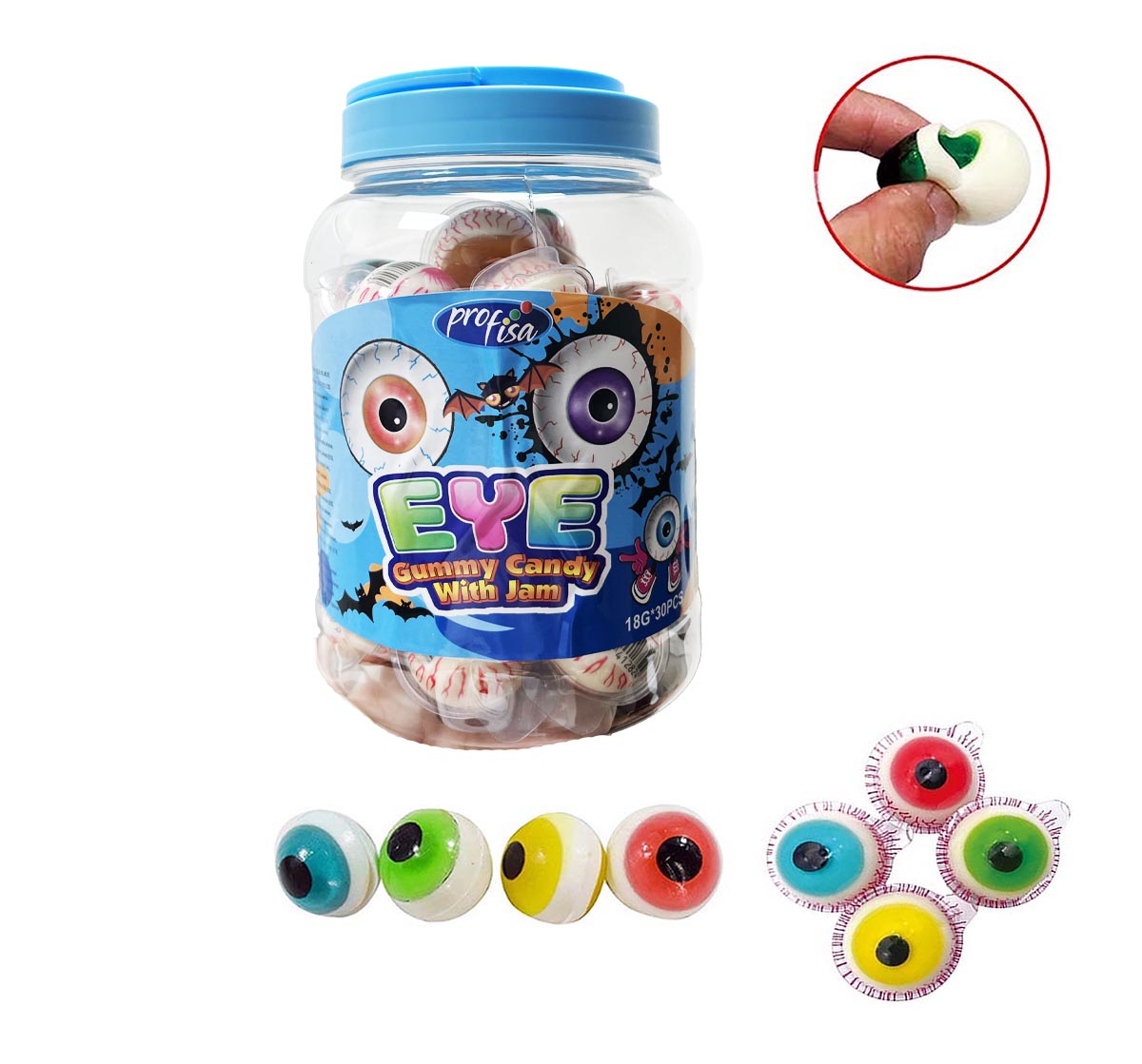 TURTLE Żelki z soczkiem Gummy Candy with Jam 18g x 30szt. - Yummy Sweet